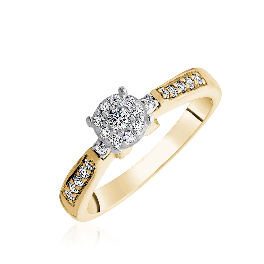 Bague de Fiançailles en Or avec Diamants de Laboratoire – Élégance ...