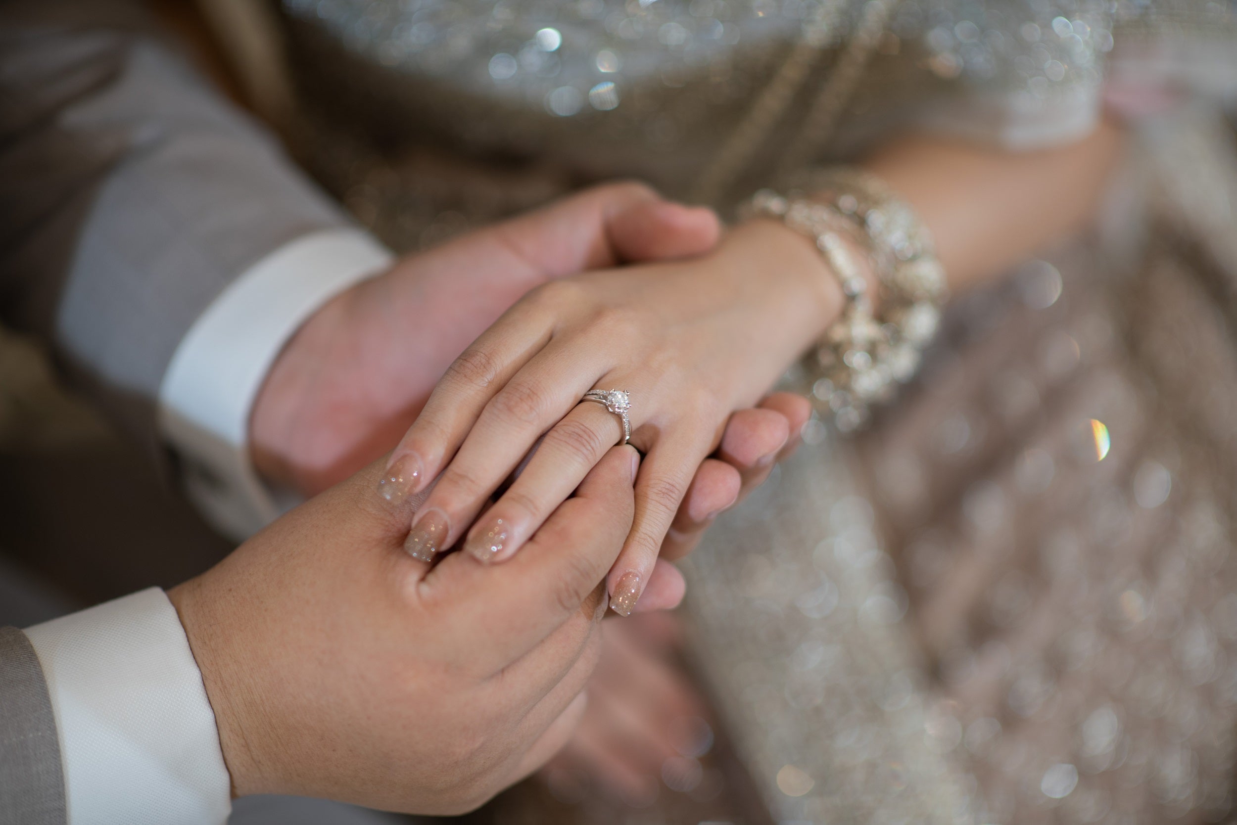 Gold Engagement Ring with Lab-Grown Diamonds – Affordable Elegance ...